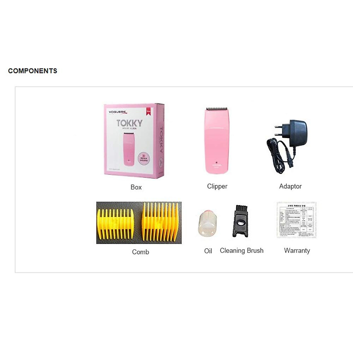 Voguers Tokky VG202N Electric Rechargeable Trimmer Downy Hair Fuzz Grooming