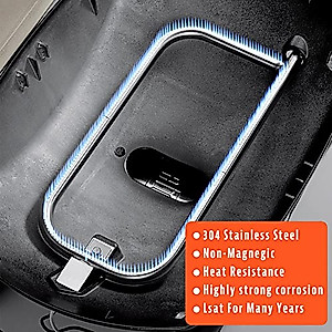 MARS CAMP 41862 Grill Burner Replacement for Weber 69956/60041 Compatible with Weber Q200, Q220, Q2000 Q2200, 396000, 396001, 396002, 566002, 53060001,304 Stainless Steel,20.5 Inches