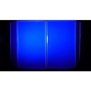 Rockville RFAAW DJ Event Facade Light Weight Metal Frame Booth+Travel Bag+Scrim,White