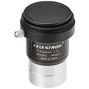 Celestron 93625 1.25 Inch Universal SLR or DSLR Camera T-Adapter, Silver/Black