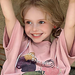 SIISPRI 316L Surgical Stainless Steel Ladybug Earring Round Circle Button Stud Post Earrings 10MM (silver)