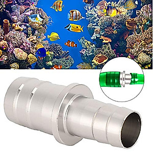 Aquarium Hose Adapter, Stainless Steel Fish Tank Water Pipe Adapter Converter Aquarium Tubing Pipe Connector Hose Joint Fittings(12mm to 16mm)