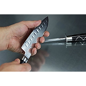 Professional Honing Steel (10” or 12”), Magnetized for Safety, No Rust, No Cheap Plastic! Noble’s Knife Sharpener Has an Oval Handle for a Firm Grip and is Built For Daily Use, Perfect for Chefs!