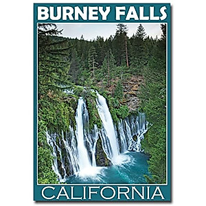 Burney Falls, California Fridge Magnet Size 2.5" x 3.5"