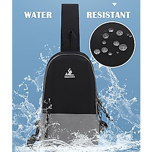 immoono Small Sling Backpack Unisex Shoulder Bag, Sling Bag Crossbody Purse for Women, Mens Crossbody Bag, Black