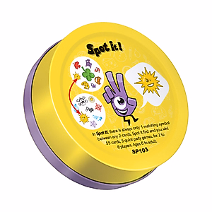 Spot It! Classic Card Game (Eco-Blister)| Matching | Fun Kids for Family Night Travel Great Gift Ages 6+ 2-8 Players Avg. Playtime 15 Mins Made by Zygomatic