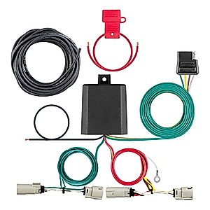 CURT 56471 Vehicle-Side Custom 4-Pin Trailer Wiring Harness, Fits Select Ford Bronco, Black