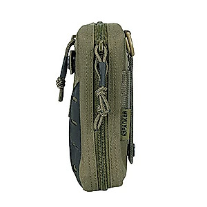 EXCELLENT ELITE SPANKER Molle Admin Pouch Tactical EDC Tool Pouch Military Nylon Holder Modular Utility Organizer Bag(Ranger Green)
