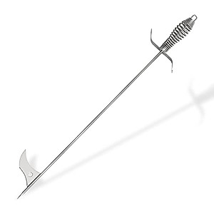 bbq777 30 Inch Fire Poker for Fire Pit Camping, Fire Pit Tools for Indoor and Outdoor use, Fireplace Poker Tools for Campfire, Wood Stove, Heavy Duty 2-in-1 Removable Stainless Steel