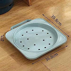 Generic Flower Caddy Flower Pot Rack Holder with Wheels Multipurpose Durable Indoor Outdoor Plant Stand Movable Tray for Plant Pot for Indoor, Garden, L Blue