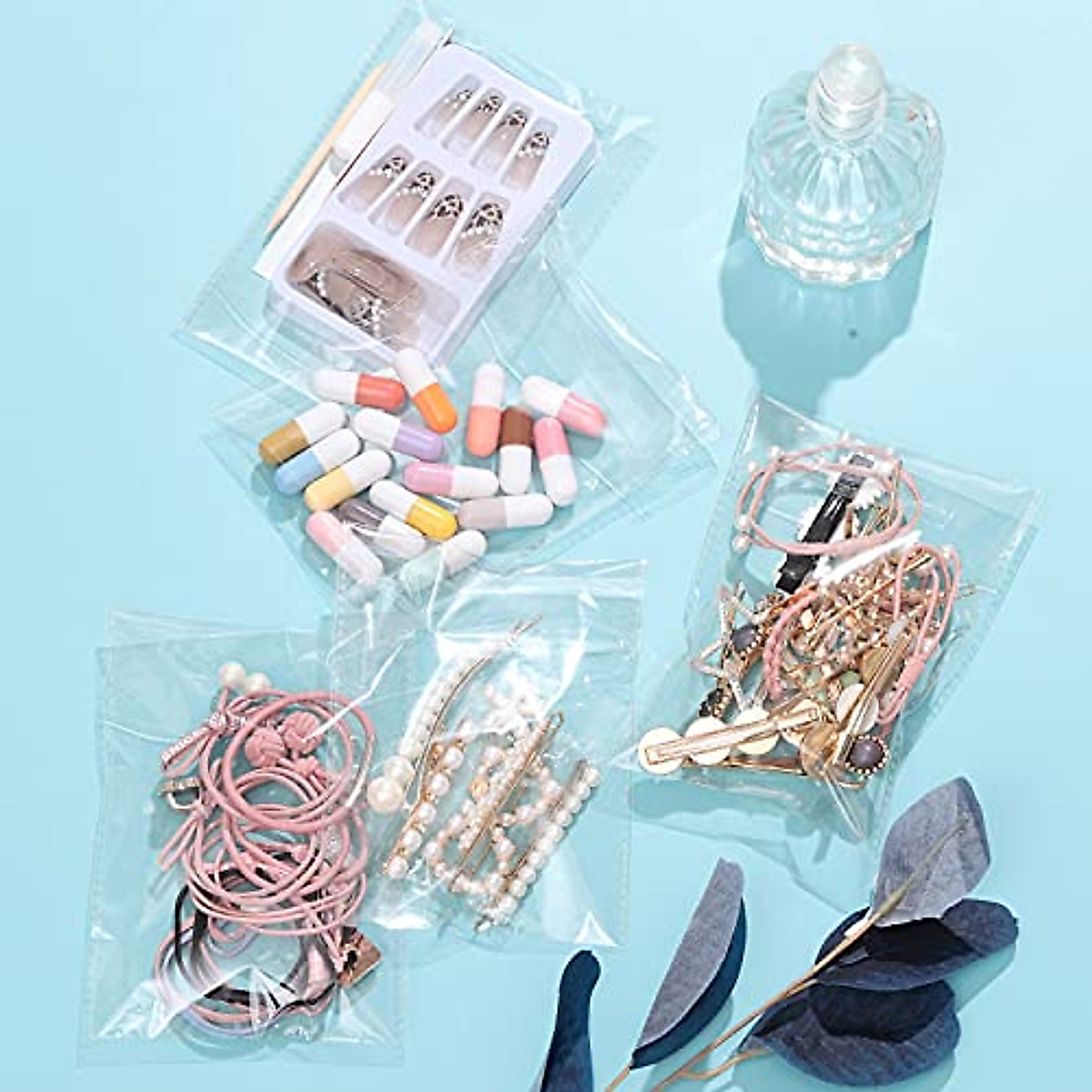 6” x 9” Resealable Cellophane Bags 500 pcs, Self Sealing Clear Bags for Packaging Products Self-adhesive Cello Bags for Jewelry, Cards, Photos, Envelopes, Gifts, Bakery, Candies, Candles, and Products, 500 ct in Bulk