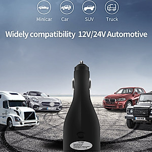 Sisyphy Surface Car Charger with USB Charging Port, Total 42W 12V 2.58A Power Supply, Compatible for Microsoft Surface Pro7 + Plus Pro6 Pro5~3 Surface Go 1/2 Laptop 1/2/3 Surface Book