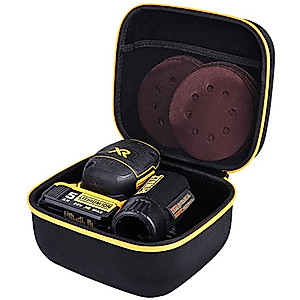 Khanka Hard Travel Case Compatible with DEWALT 20V MAX Orbital Sander (DCW210B), Case Only
