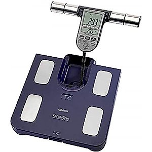OMRON BF511 Clinically Validated Full Body Composition Monitor with 8 high-Precision sensors for Hand-to-Foot Measurement - Blue