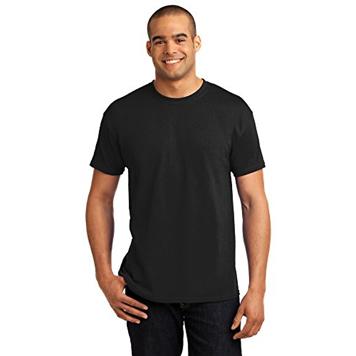 Hanes Mens Tagless 100% Cotton T-Shirt, XL, Blk