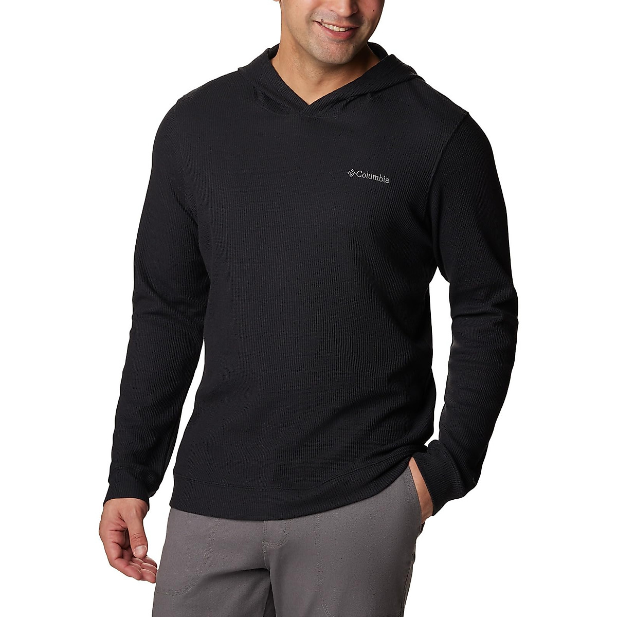 Columbia Men's Pitchstone Knit Hoodie, Black, X-Large