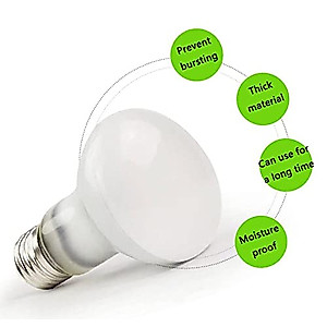 100W UVA Heat Bulb Pet Basking Spot Heating Lamp Bulb Soft White Sun Glow Reptile Heat Lamp Bearded Dargon Infrared Heater for Turtle Aquarium Aquatic Reptile Lizard Chicken Coop E26/E27 110V,2 Pack