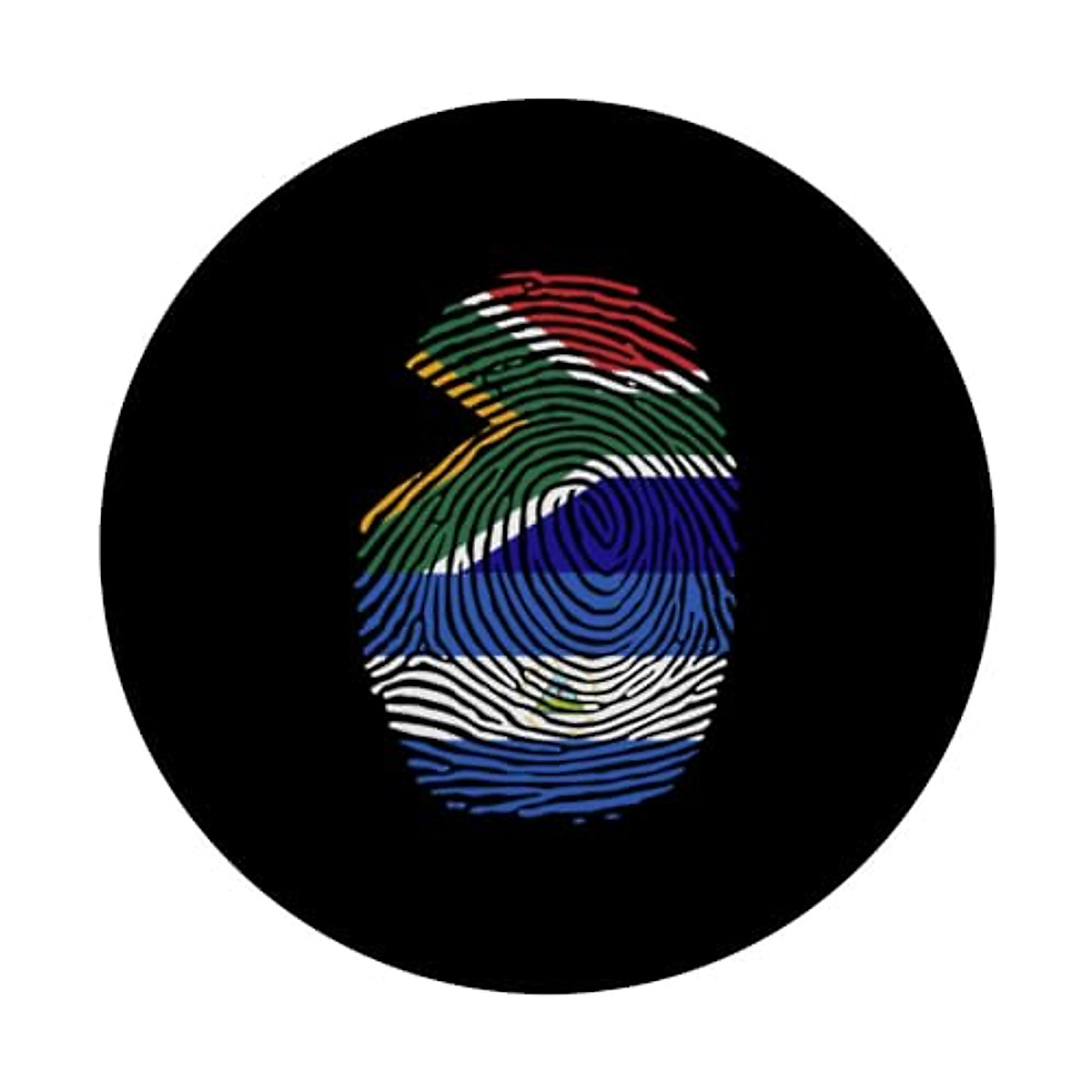 South Africa Nicaragua Fingerprint South African Nicaraguan PopSockets Standard PopGrip