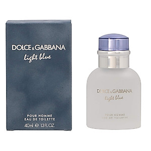 Dolce & Gabbana (DOPG8) Light Blue Pour Homme | Eau de Toilette Spray | Fragrance for Men | Fresh Aromatic Mediterranean Scent | 40 mL / 1.3 oz