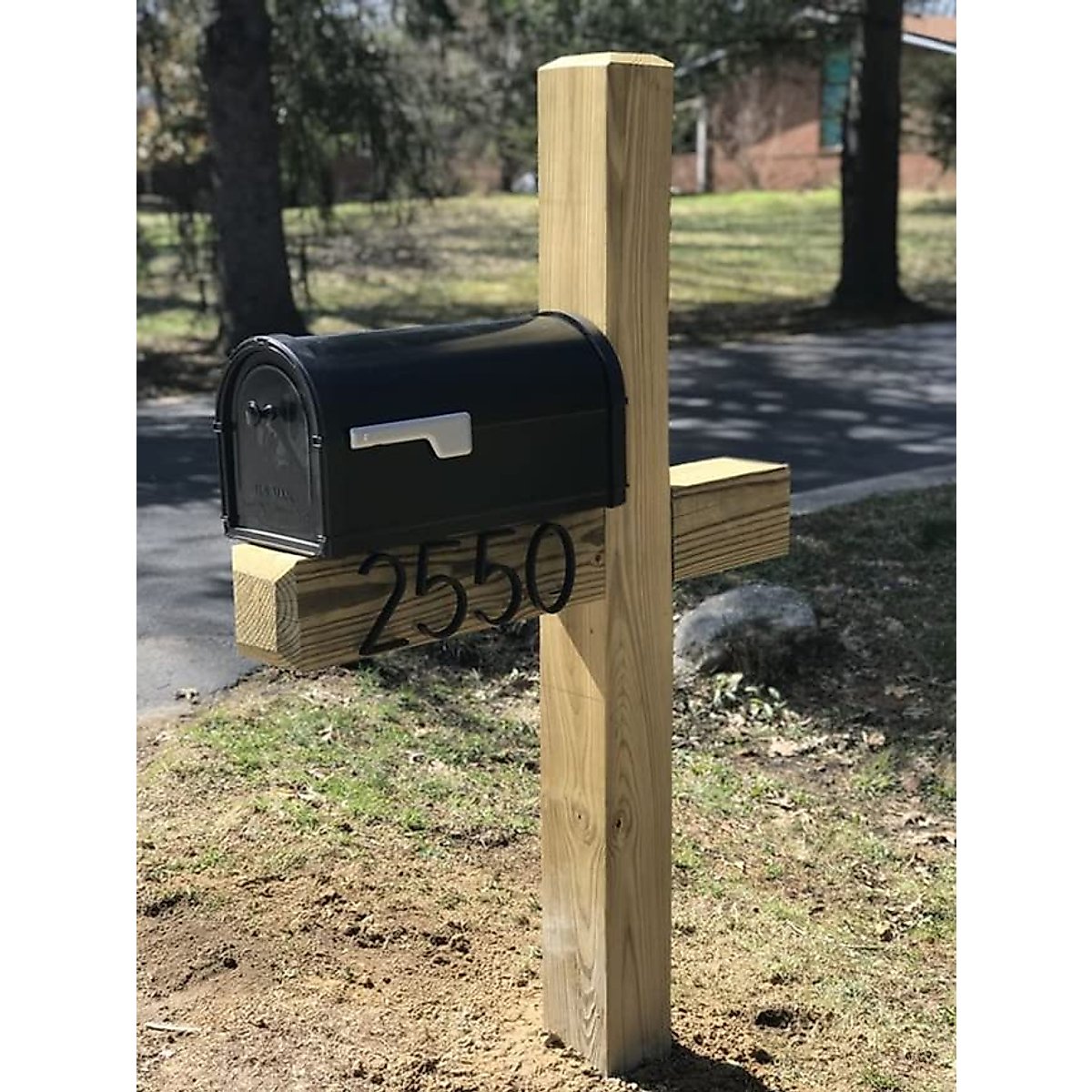 Floating House Numbers - 5 Inch Modern Address House Numbers With Nail Kit And Instructions Easy To Install High Gloss Black Number 2