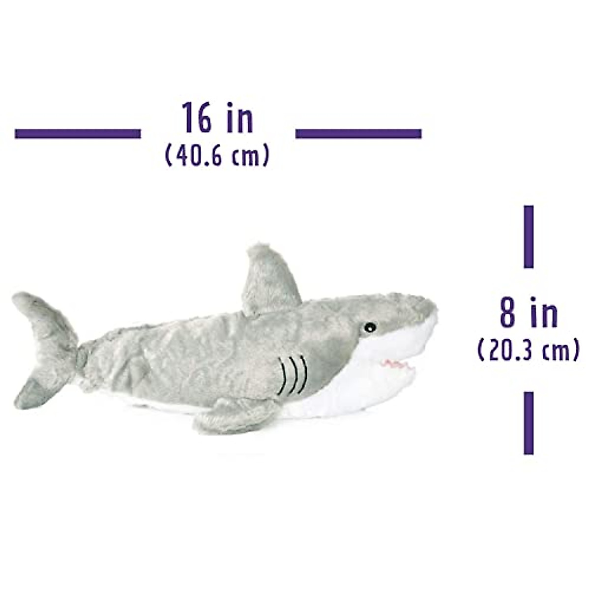 Warm Pals Microwavable Lavender Scented Plush Toy Weighted Stuffed Animal - Samuel Shark