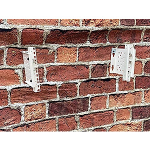 KENUCO 19 Inch Vertical Ends Wall Mount Rack Wall Mountable Server Rack w/Hardware Black (19'' X 4U White)