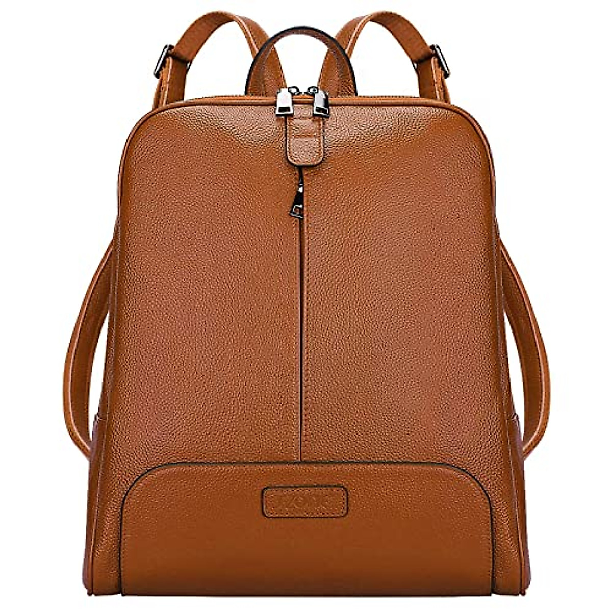 S-ZONE Women Genuine Leather Backpack Purse Travel Handbag College Bookbag Medium