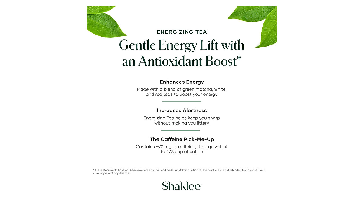 Shaklee 180® Energizing Tea: Boost Your Energy Naturally