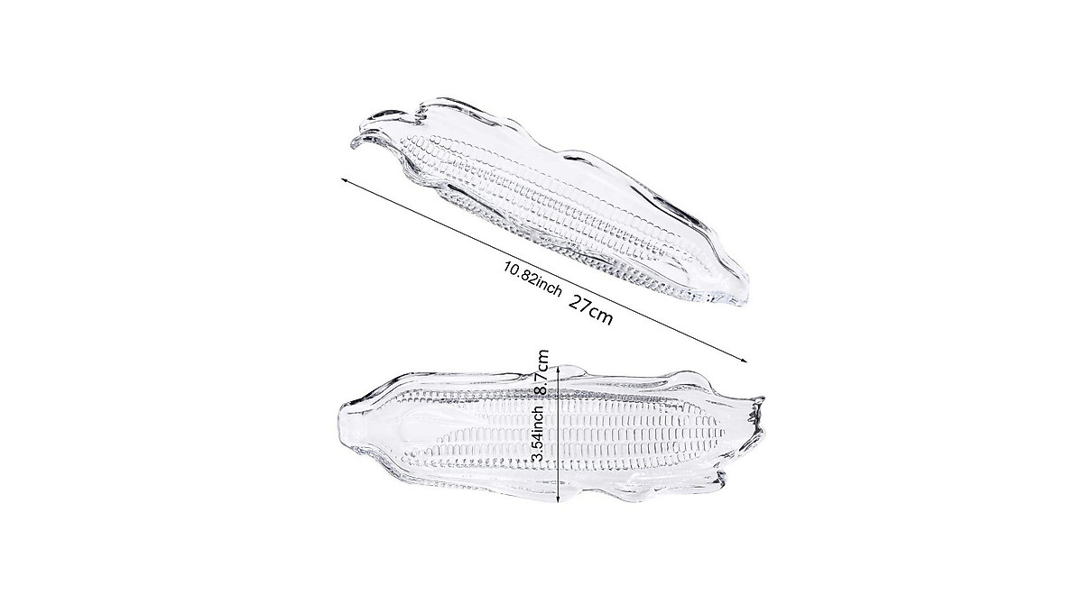 4 Pack Plastic Corn Trays for Corn on the Cob - Durable & Decorative