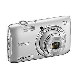 Nikon COOLPIX S3600 20.1 MP Digital Camera with 8x Zoom NIKKOR Lens and 720p HD Video (Silver) (Discontinued by Manufacturer)