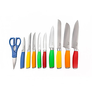 Cambridge 6486Y2FSTA120B Fiesta 11-Piece Solid Cutlery Block