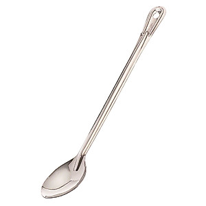 Browne Foodservice 18" Extra Long Handled Solid Serving Spoon