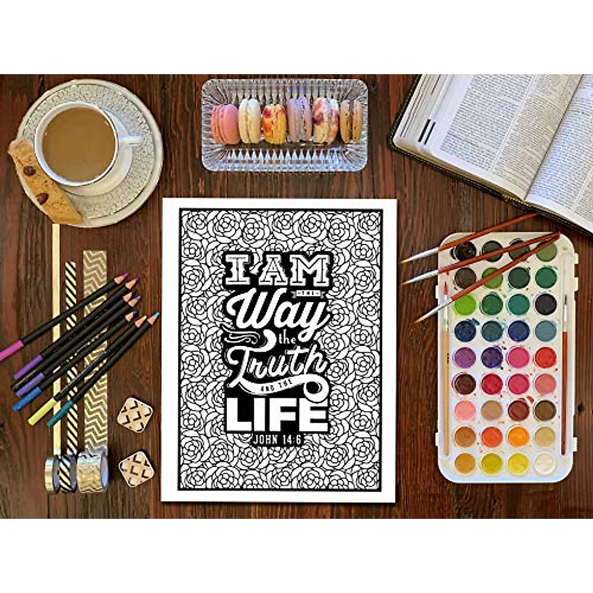 Color the Words of Jesus: A Christian Coloring Book