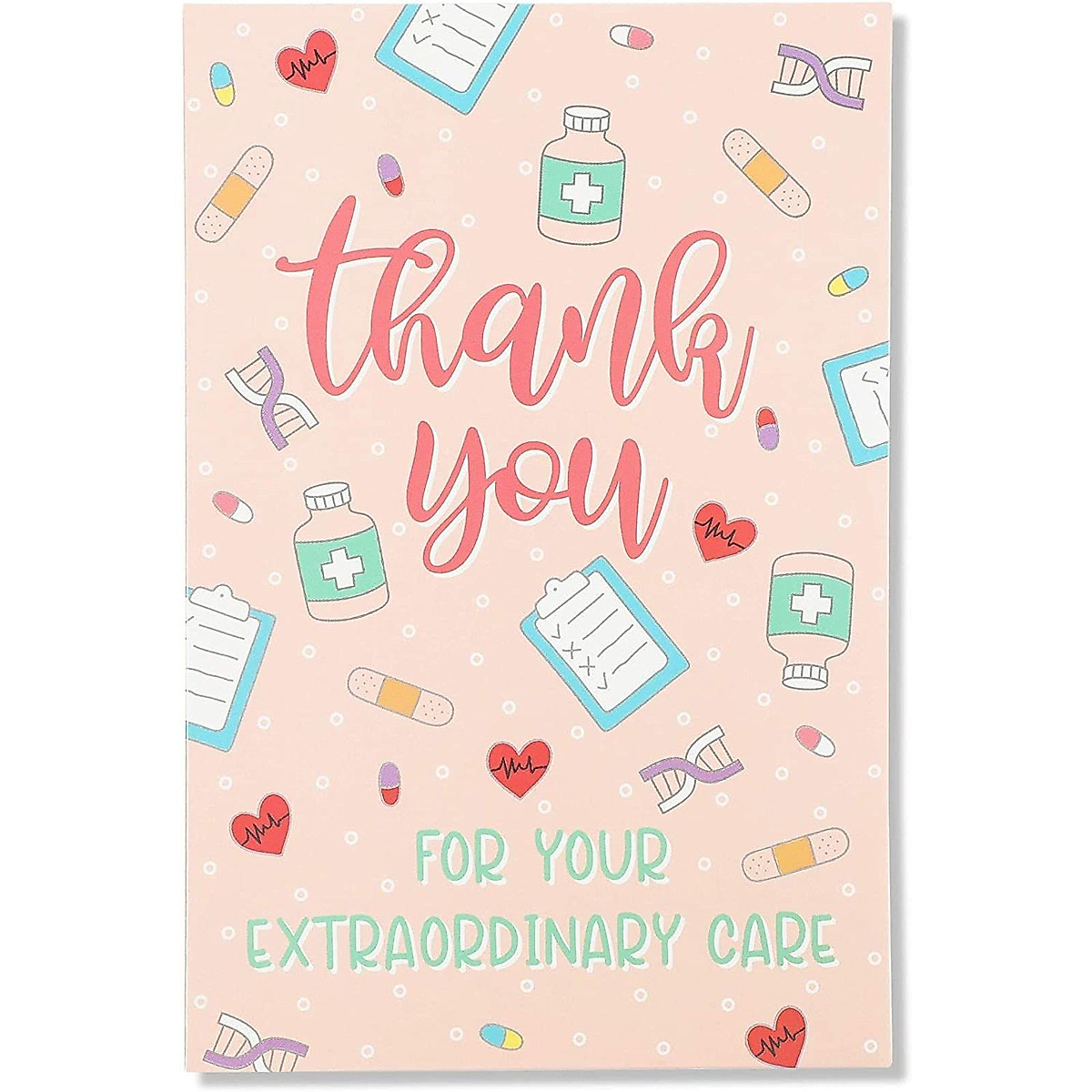 Nurse Appreciation Thank You Cards with Envelopes, 6 Designs (4 x 6 In, 24 Pack)