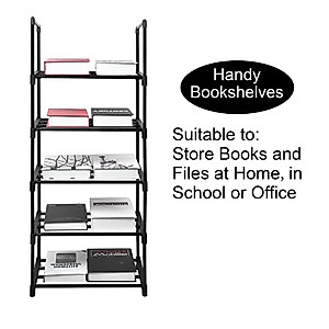 Easyhouse 5 Tier Metal Sturdy Shoe Rack, Narrow Shelf Organizer for Entryway, Closet, Bedroom