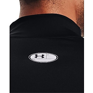Under Armour Men's ColdGear Armour Fitted Mock, Black (001)/White, X-Large