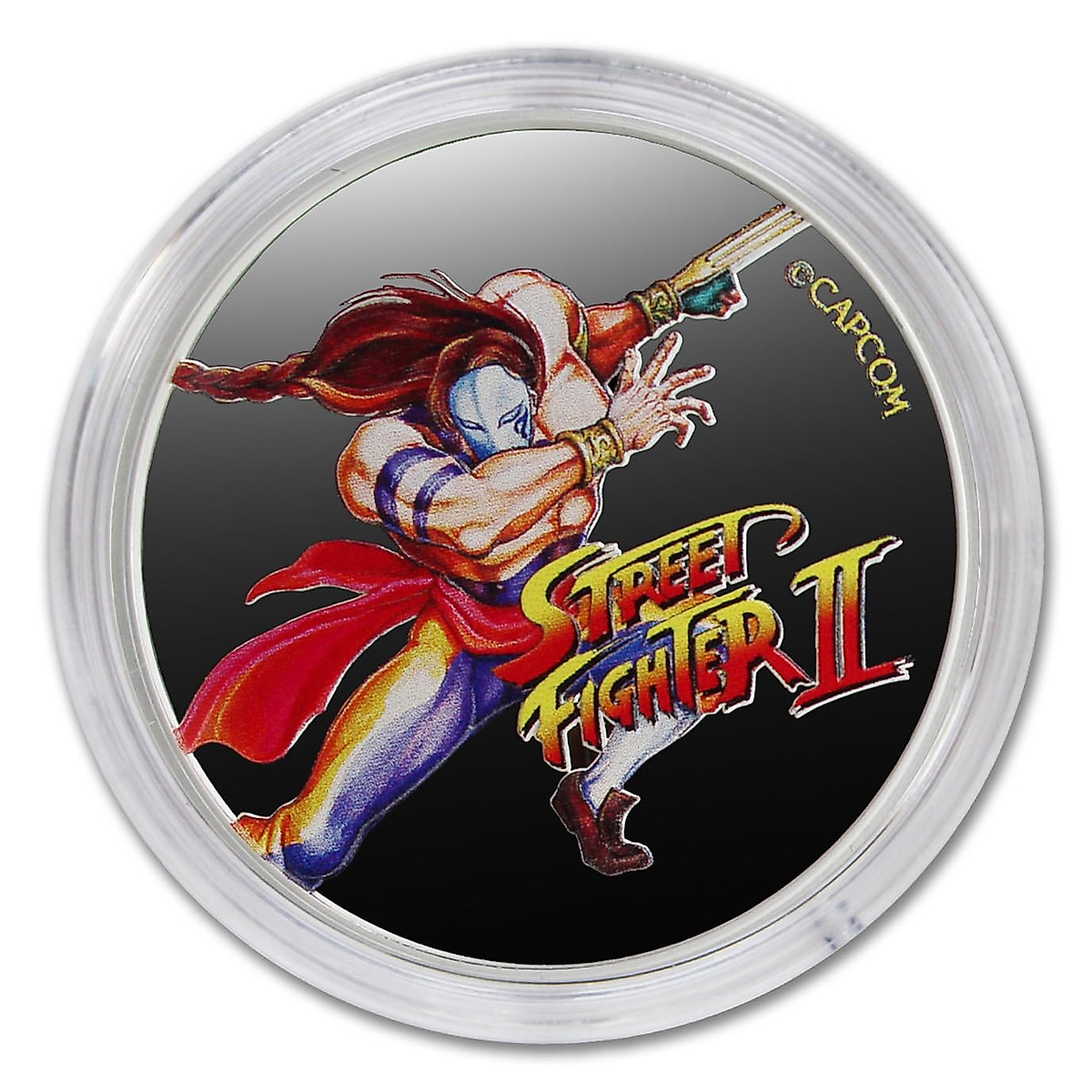 2021 Set of (4) 1 oz Silver Fiji Street Fighter 30th Anniversary Coins (Vega - Chun-Li - M Bison - Ryu) Brilliant Uncirculated (in Capsule) with Certificates of Authenticity 50c BU