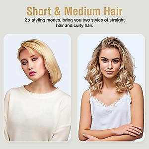 FURIDEN Lite Travel Curling Iron, Dual Voltage Curling Iron 1 inch, Lightweight and Dual Voltage(100-240V), Allows You to Use it Anywhere in The World, Straightening or Curling