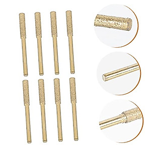 Happyyami 8 Pcs Chainsaw File Deburring Tool Electrical Tools Electric Sharpener Burr Grinding File Diamond Grinder Tool Polishing Grinding Tool Diamond Sharpener Wheels Sharpening Wheel