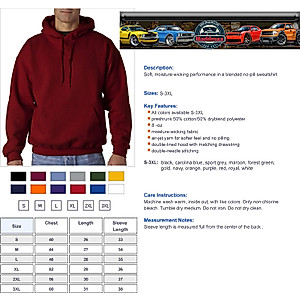 Maddmax Car Art 1953-56 Ford F100 Pickup Truck Redline Design Hoodie Sweatshirt XX-Large navy