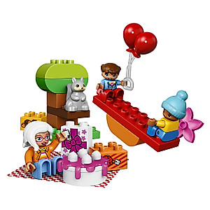 LEGO DUPLO My Town Birthday Party 10832, Preschool, Pre-Kindergarten Large Building Block Toys for Toddlers