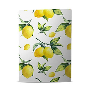 Head Case Designs Officially Licensed Haroulita White Lemons Art Mix Vinyl Faceplate Sticker Gaming Skin Case Cover Compatible with Sony Playstation 5 PS5 Disc Edition Console