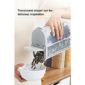 Genérico Storage Containers,Airtight Best Food Storage Containers and Removable partition Design,Storage Jars for transparent gray