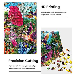 Puzzles for Adults 500 Pieces Kingfisher Garden Puzzle Games for Home Decoration for Friends