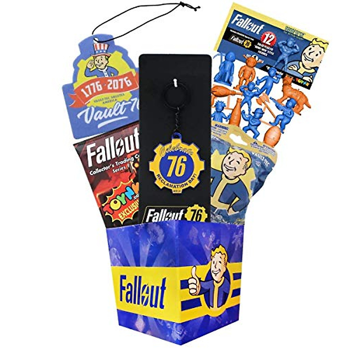 Fallout Merchandise Looksee Mini Box - Nanoforce Figures, Trading Cards