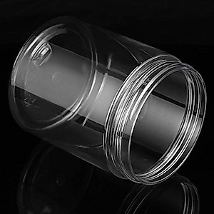 ZEONHEI 30 PCS 8 Oz Plastic Jars with Lid, BPA-Free Clear Cosmetic Container Wide-Mouth Transparent Storage Bottle for Food Cream Jam Glitter DIY Bathroom Kitchen