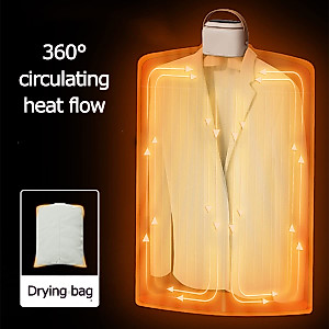 XBLTCM Mini Electric Clothes Drying Rack,Low Noise Clothes Dryer,Portable Dry Machine, Fast Dryer,for Clothes Shoes (Color : Pink)