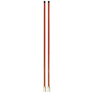 Buyers Products 1308115 Fluorescent Nylon Orange Guide Kit, 3/4" X 48", Bolt-On, Aftermarket Snow Plow Blade Marking Guide Kit, Bumper Guides For Pickup Trucks, Bumper Sights And Road Safety