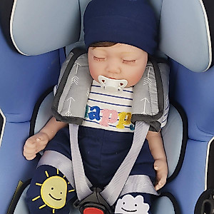 Car Seat Strap Pads Covers for Baby Kids, Seat Belt Covers Cushion for boy Girl, Protect Neck and Shoulder rubbing, Anti-Slip Design, fit Stroller/Carrier/Pushchair; Soft Cotton, Arrow Pattern