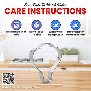 Foose Hot Air Balloon Cookie Cutter 4 Inch –Tin Plated Steel Cookie Cutters – Hot Air Balloon Cookie Mold